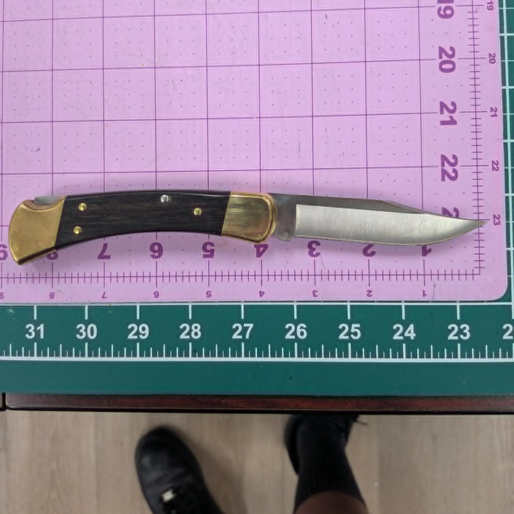 Buck 110 Hunter - Lockback Pocket Knife - Laser Engraved – Punk With A ...