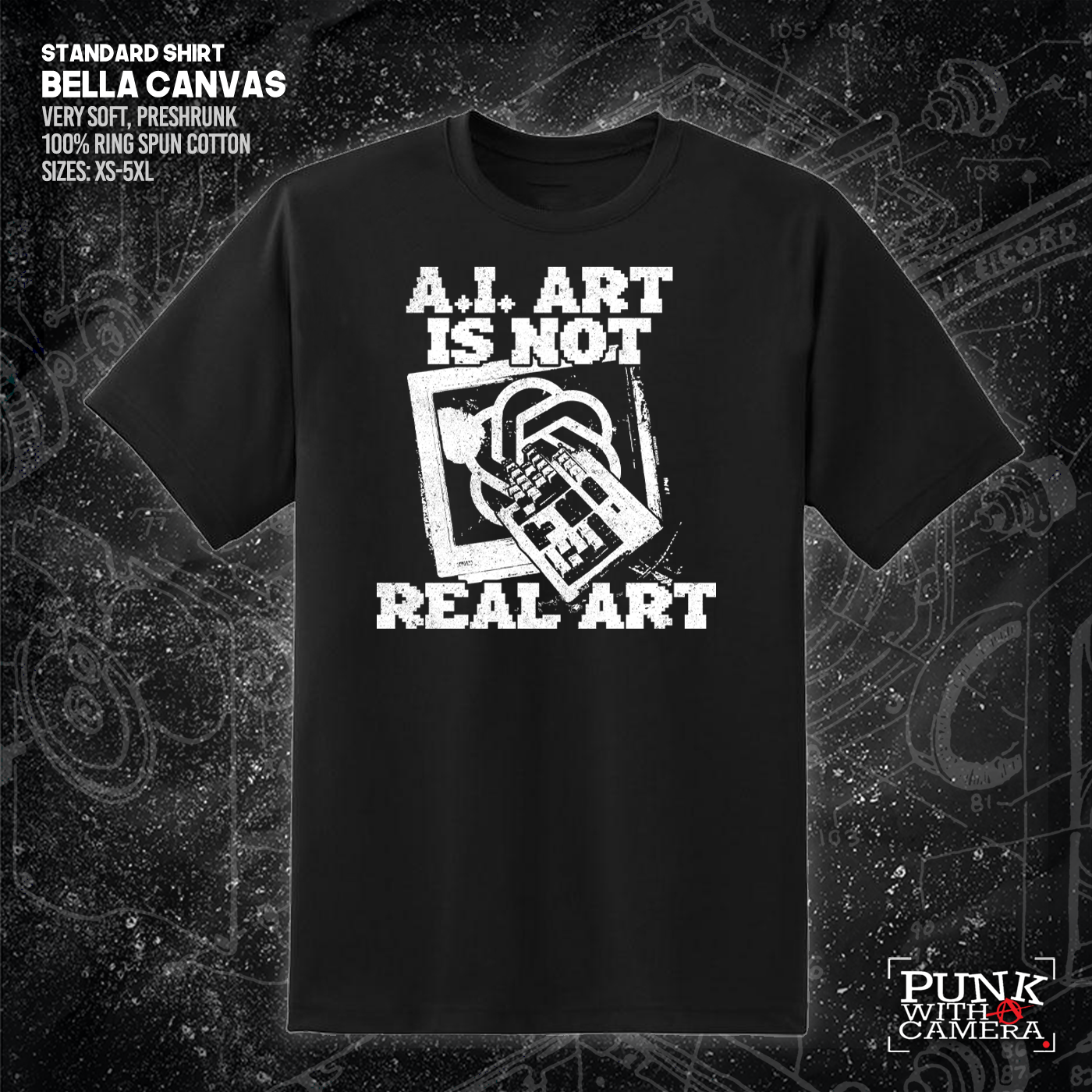 AI Art Is Not Real Art Keyboard - George Grizzly – Punk With A Camera