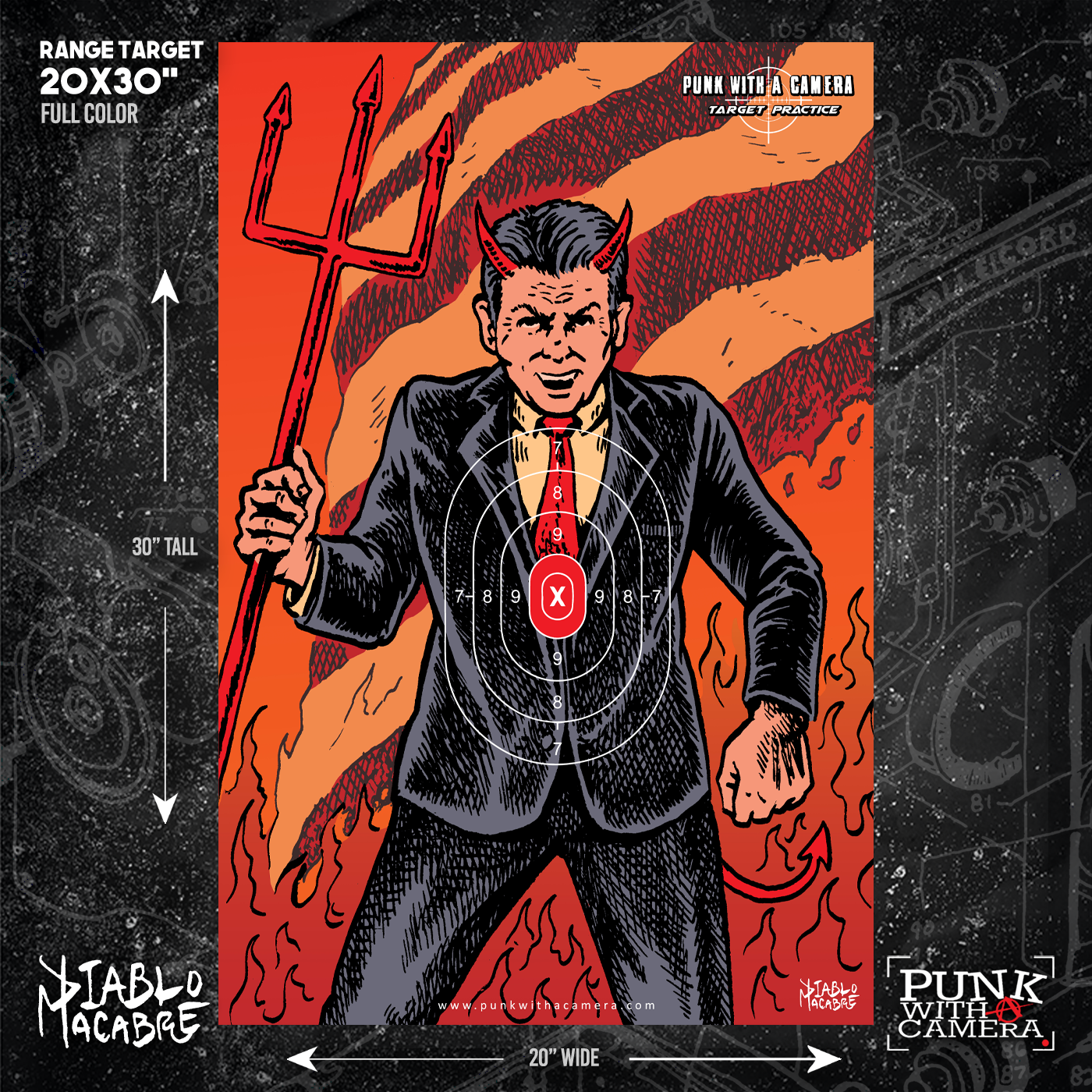 Ronald Reagan Is The Devil - Gun Range Target – Punk With A Camera