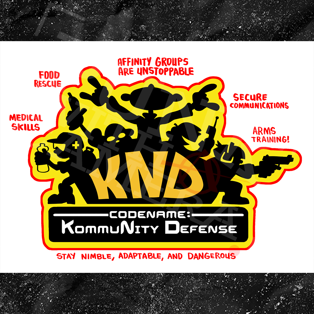 Code Name KommuNity Defense KND - Sticker (3X3) – Punk With A Camera