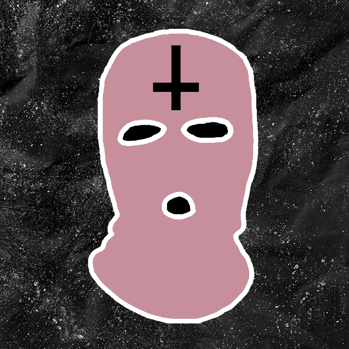 Cross - Embroidered Ski Mask – Punk With A Camera